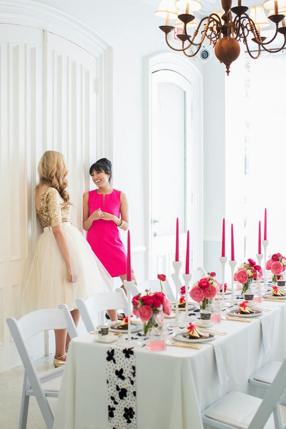 The Wedding Decorator: Black and White with Pink Party Inspiration