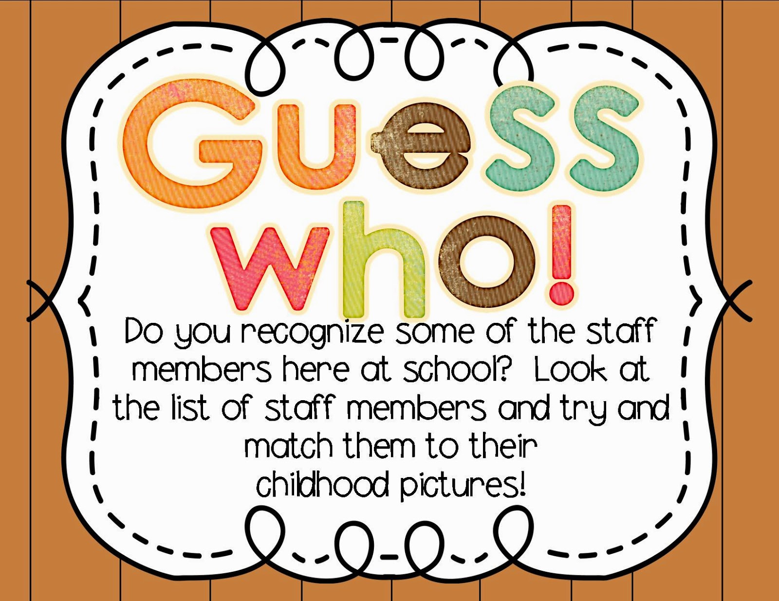 Once Upon a Creative Classroom: Visitor's Day and Friday Flash Freebier