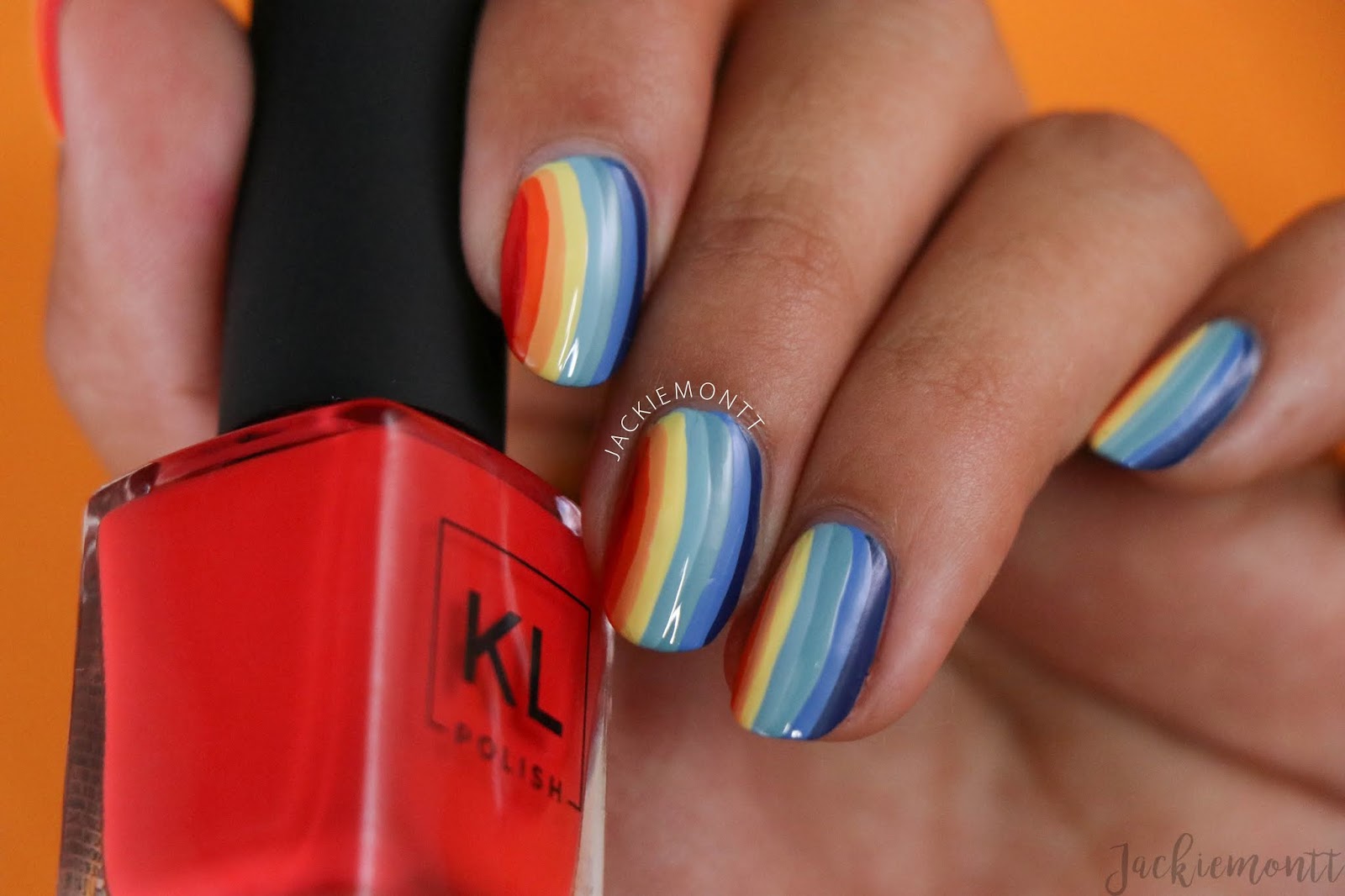 Rainbow Layered Nail Art 🌈🌈 - JACKIEMONTT