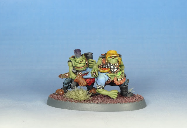 LEADPLAGUE: Ork weirdboy and handlers