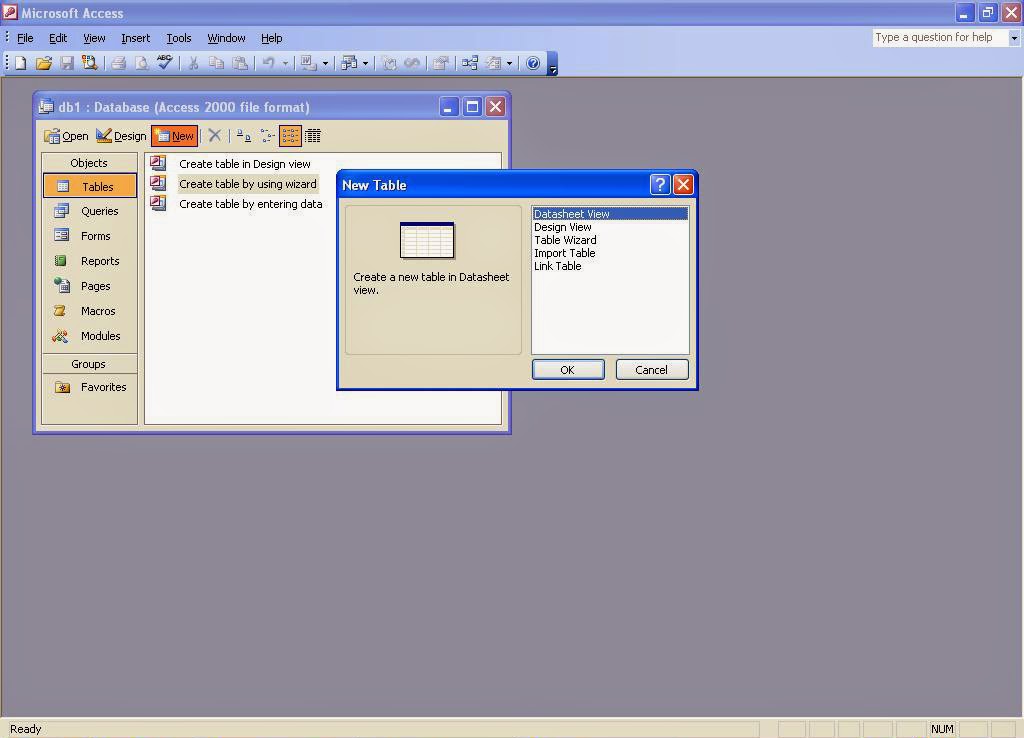 How To Create a Database Using Wizard ~ TUTORIALTPOINT- Java Tutorial, C Tutorial, DBMS Tutorial