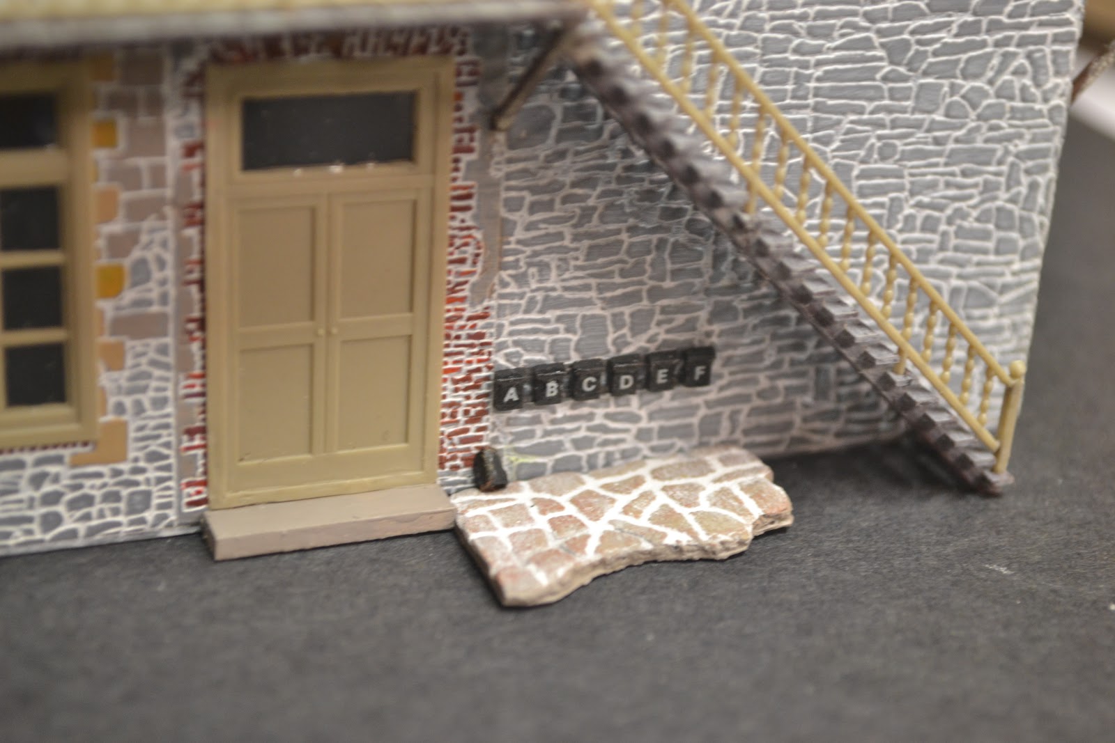 Nirvana Valley Model Railroad: Wall details, 3D printed in HO scale