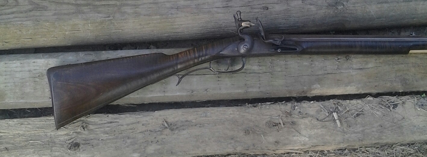 Joe Schell flintlocks: plain iron mounted virginia rifle