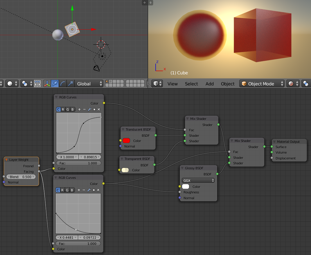 Digitized Life: Blender 2.72 Cycles : Layer Weight 節點