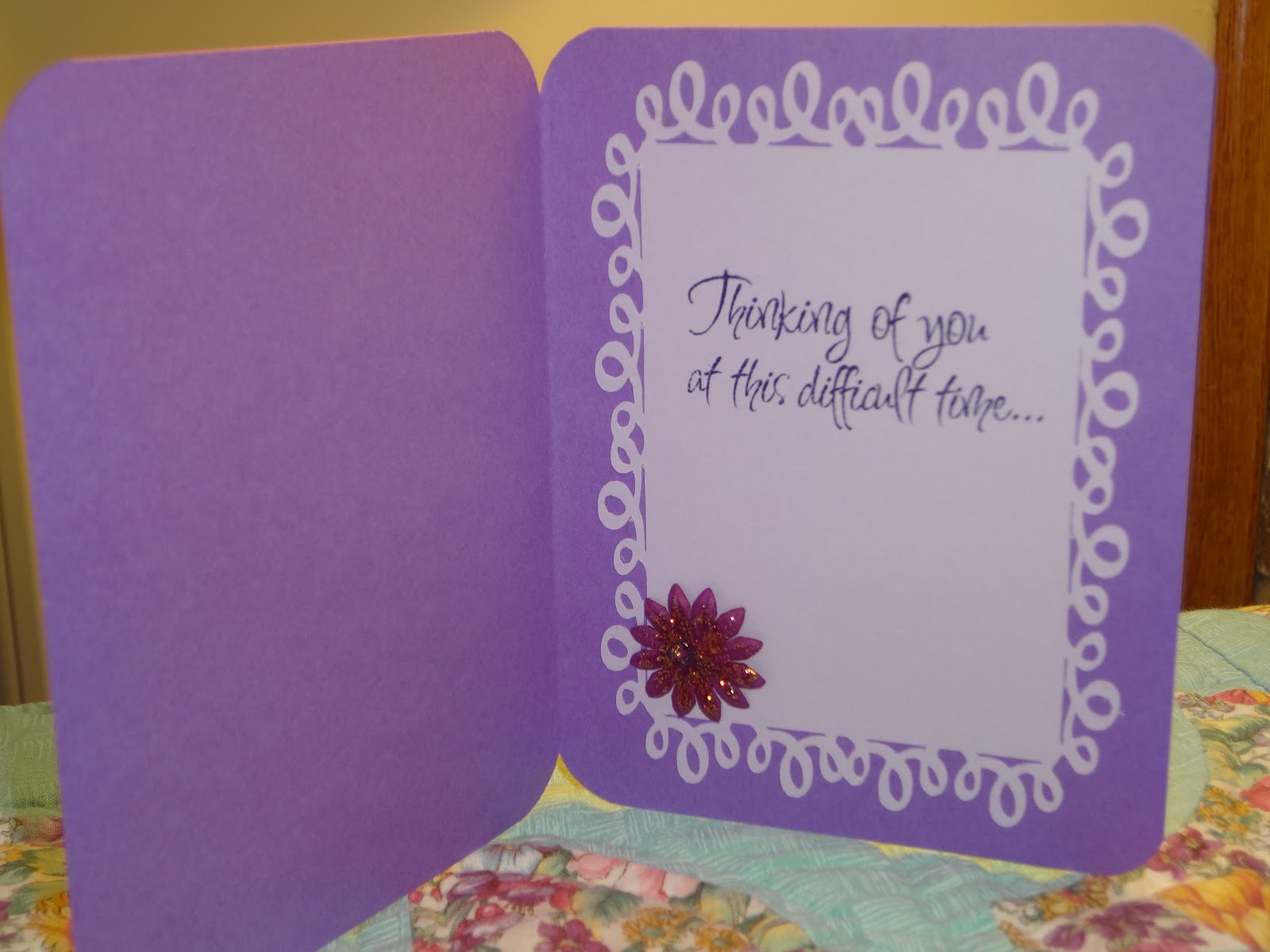 Crafting With Nana: Flower Vase Sympathy Card