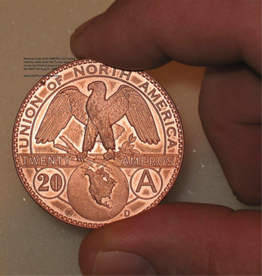 Alcuin and Flutterby: Images of the new US Amero currency minted at Denver