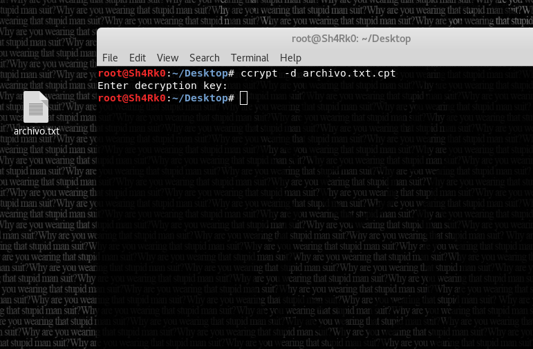 Ccrypt - Cifrar y Descifrar archivos en Kali - - HackingPills