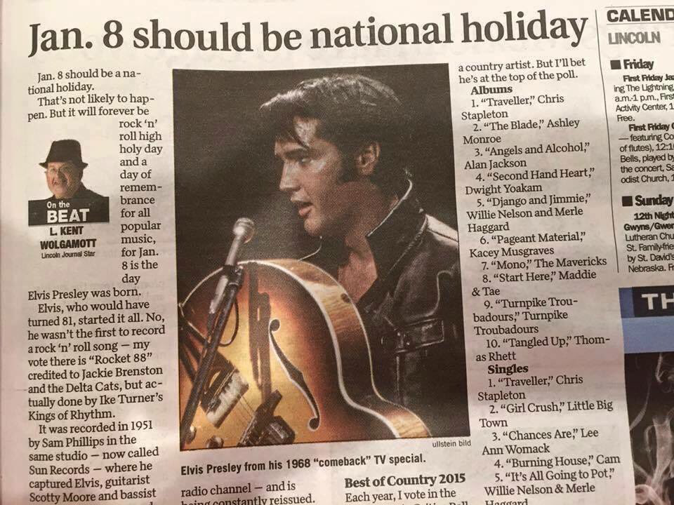 Elvis Day By Day: January 08 - Elvis Day