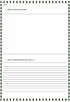 OUR ENGLISH CLASS: Create your own animal