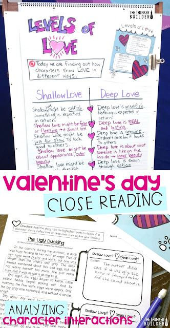 Levels of Love: Valentine's Day Close Reading