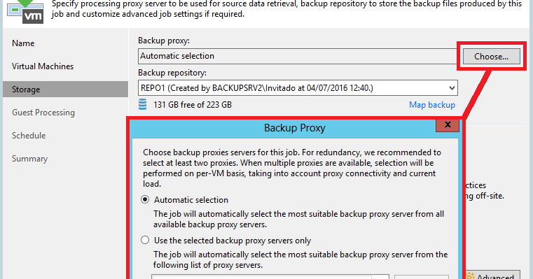 Veeam Backup: Proxy Affinity | SYSADMIT