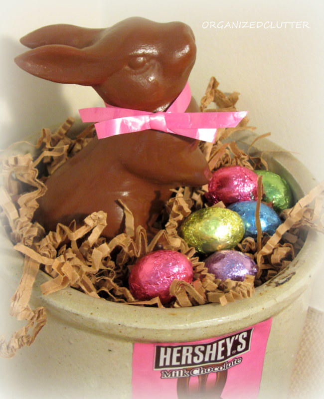 Faux Chocolate Easter Bunnies - Organized Clutter