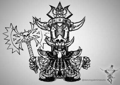 10mm Wargaming: Concept Art for The Hero from Dancing Yak Miniatures