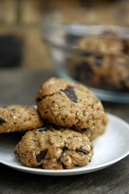 Chunky Chocolate Nut Cookies