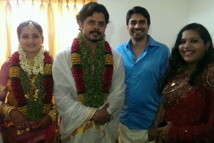 Celebrity Marriage: Sreesanth - Bhuvneshwari Kumari