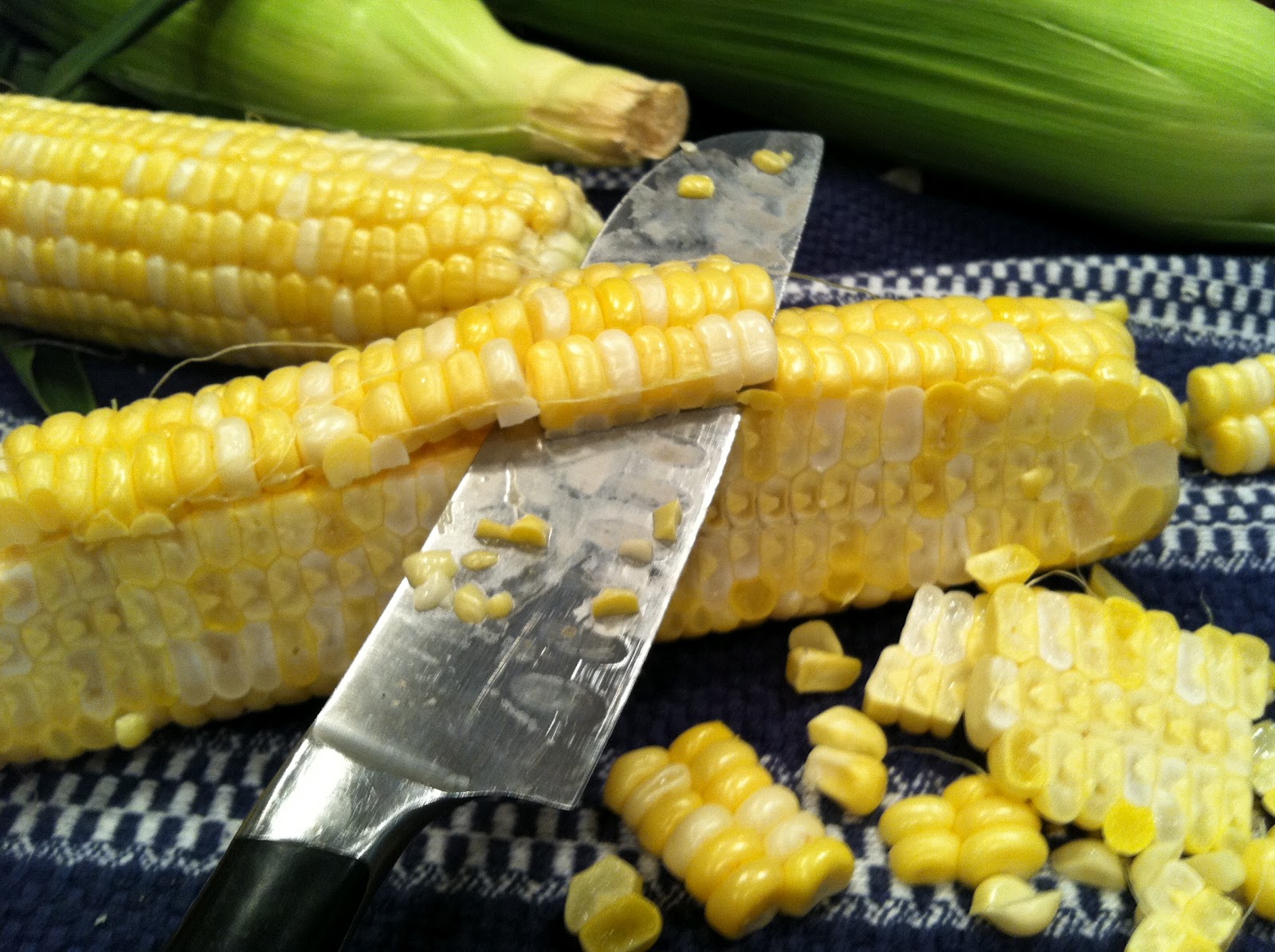 Cooking with Chez Cindy: ChezCindy: Corn Cakes with Bacon-Honey Butter