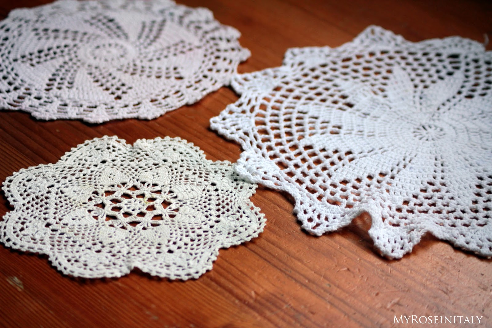 My RoseinItaly: Da centrino a cestino: un facile e veloce DIY!