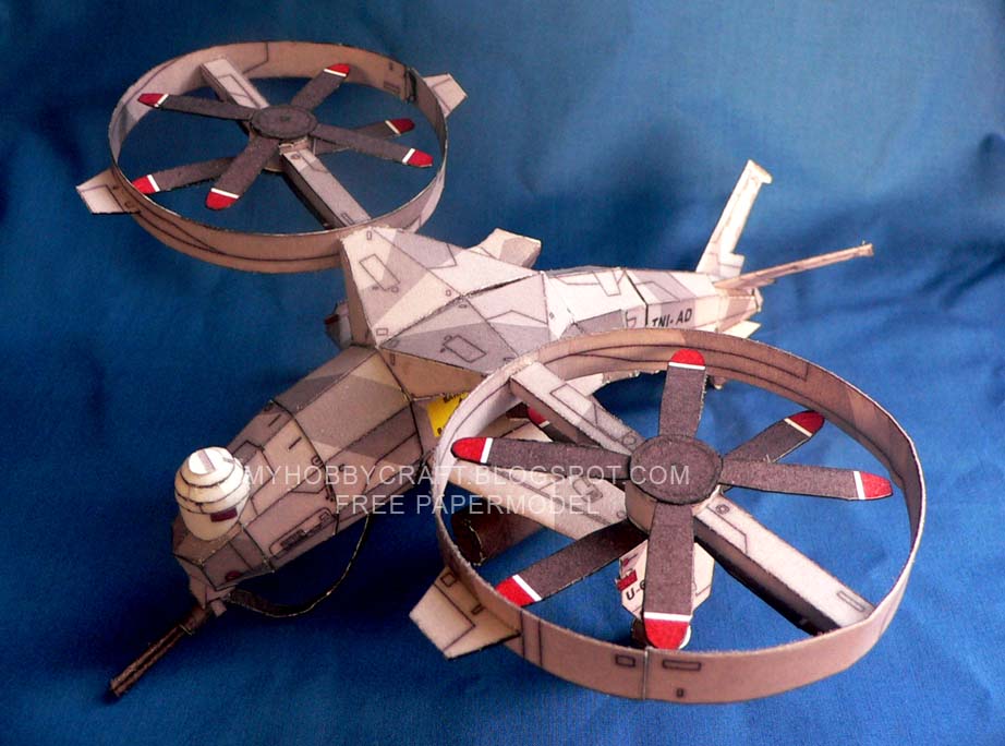 RA67 Unmanned Combat Air Vehicle Papercraft ~ Paperkraft.net - Free ...