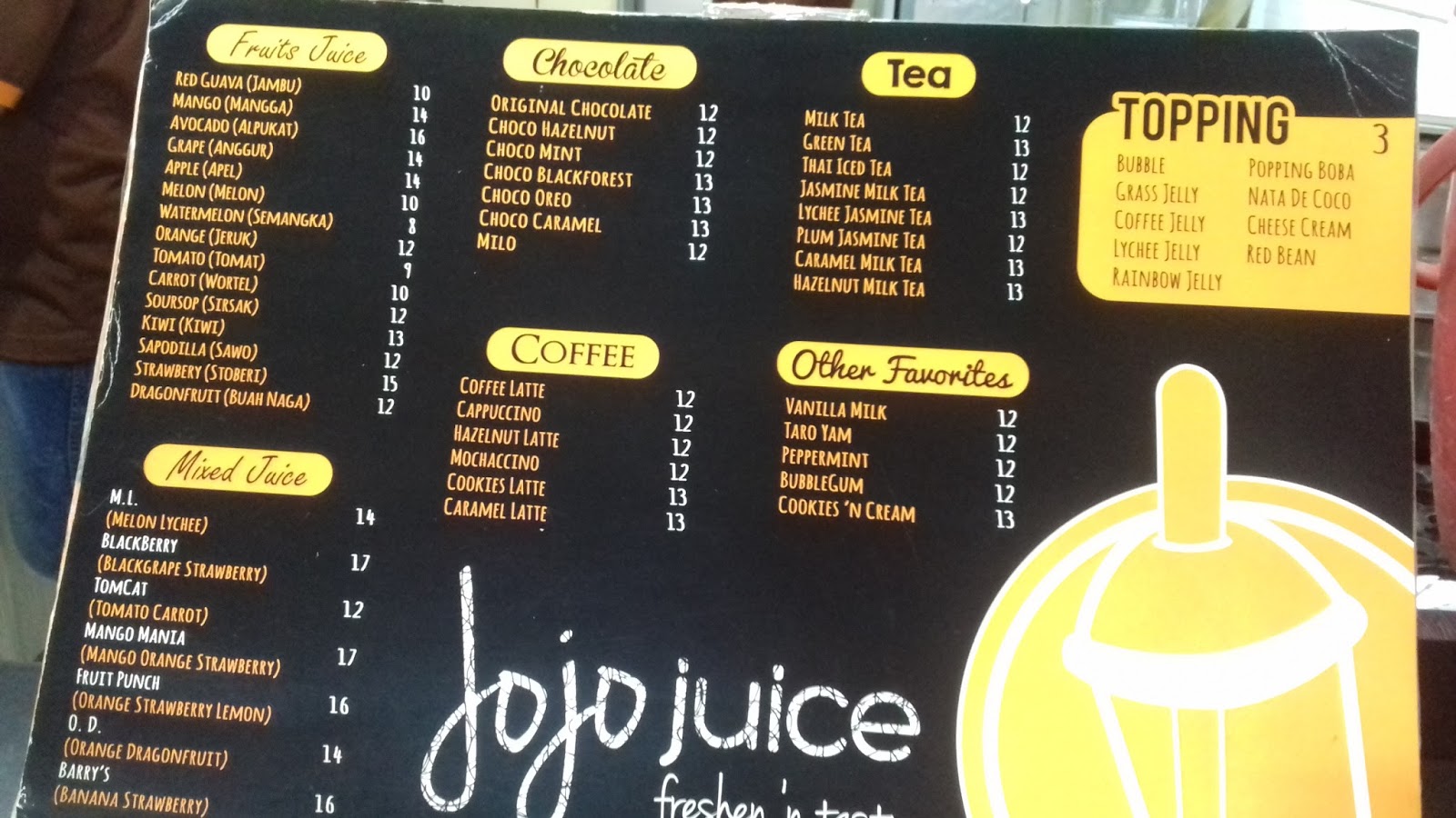 Kuliner Pontianak: Jojo Juice - Pontianak