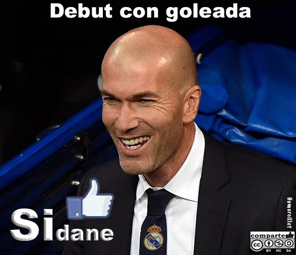 Humorcillo en la red: El debut de Zidane con goleada