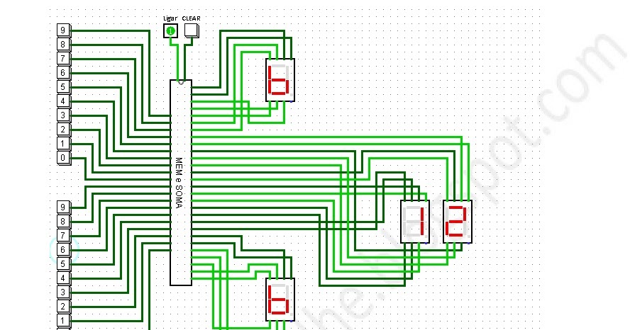 7 Segment Display Logisim