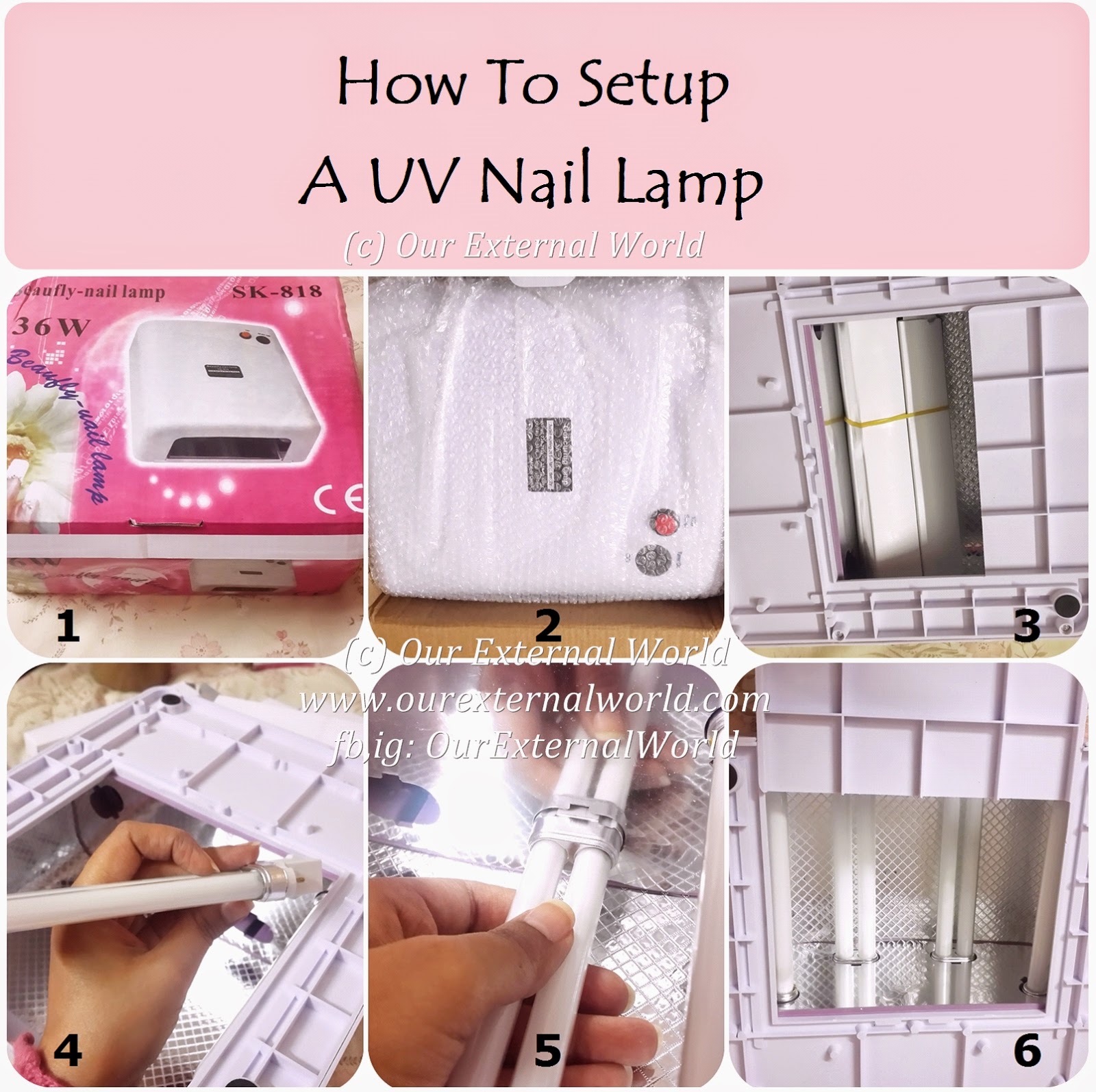 How To Setup A UV Nail Lamp For Gel Manicure
