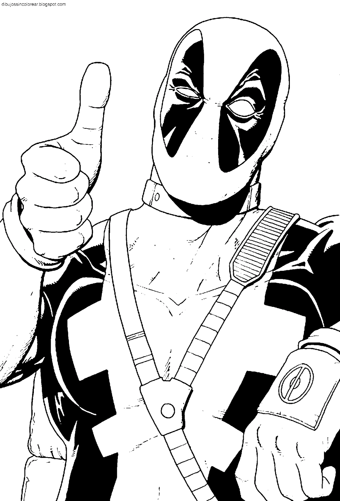 Deadpool 2 Dibujos Para Colorear