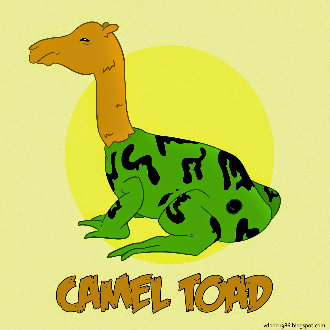The camel toad [OC] : r/funny