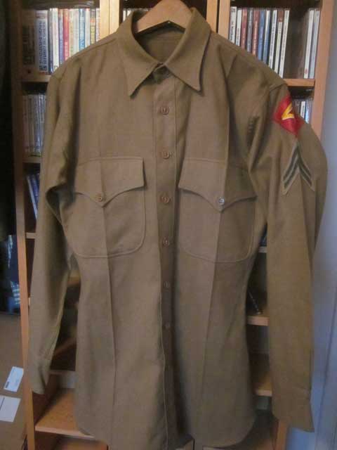 Marines In Forest Green: WWII USMCR Corporal 4th Marine Division Shirt