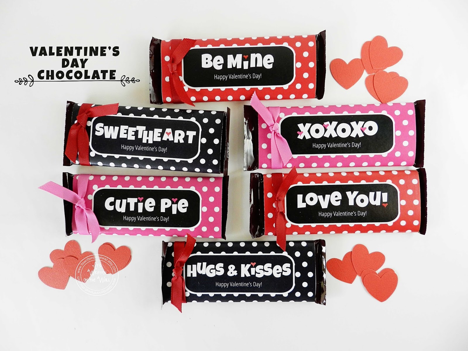 It's Written on the Wall: Wrap up a Hershey Bar with a Valentine ...