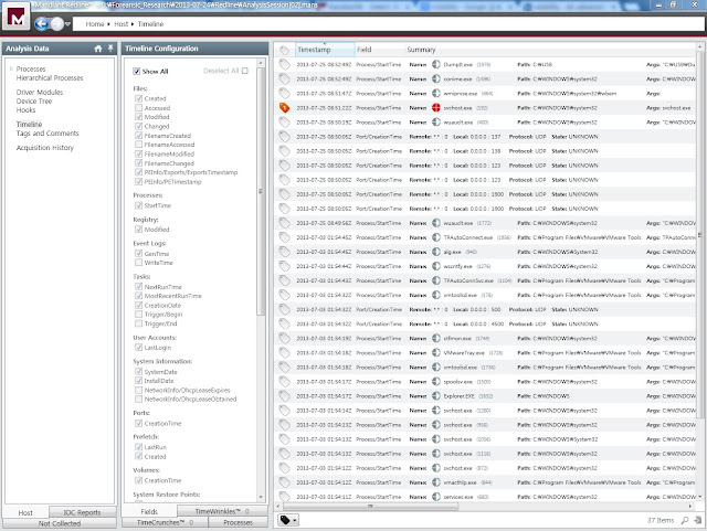 No Entrypoint: 메모리 포렌식(Memory Forensic)을 위한 메모리 분석 툴 Mandiant Redline