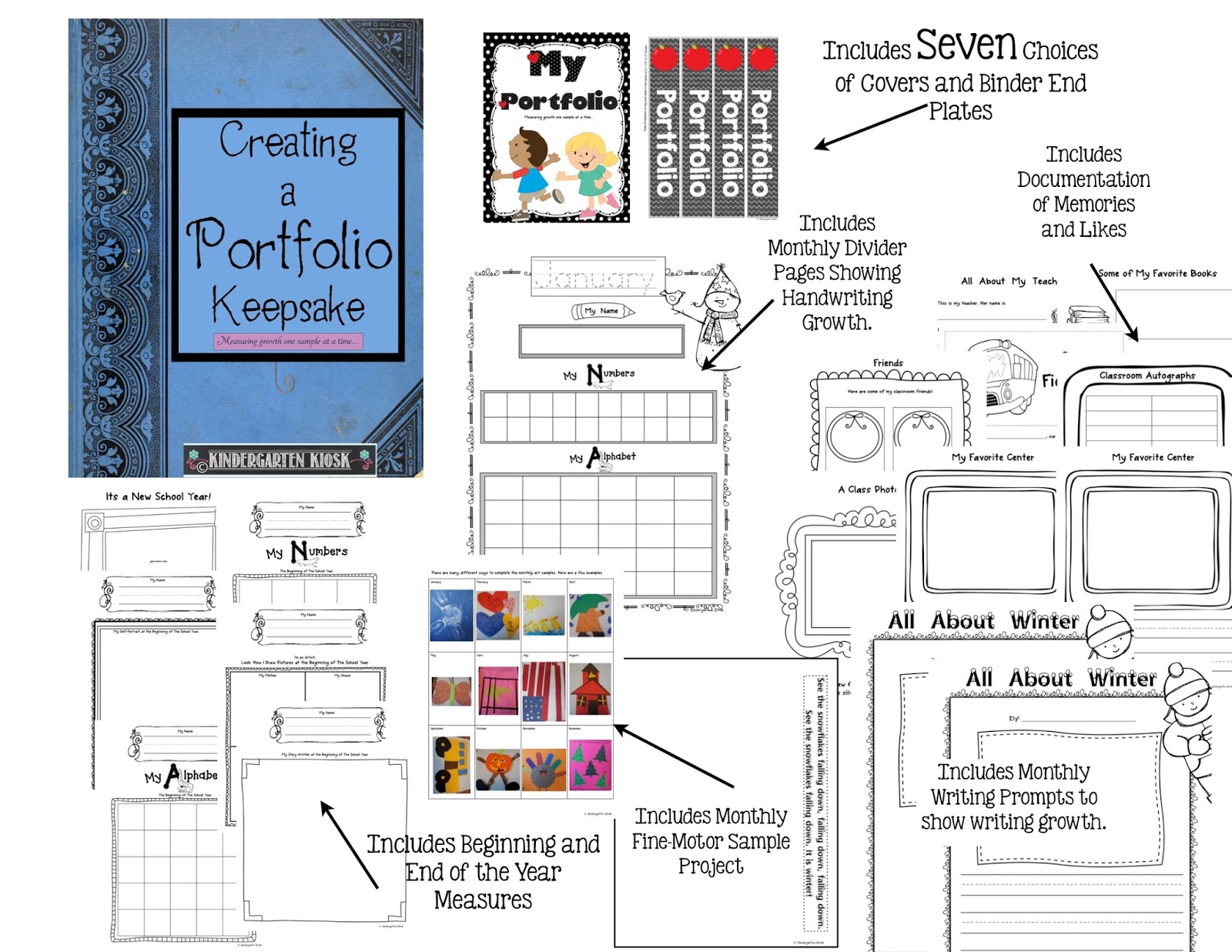 Kindergarten Kiosk: Kindergarten Portfolios: A Torn Apple Project