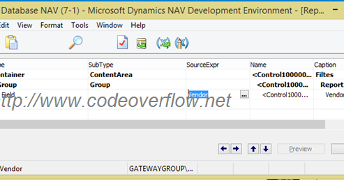 How to put drop down list in report request page in Microsoft DynamicsNavision. - Codeoverflow.net