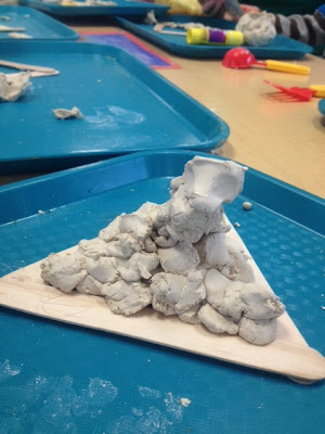 Gan Camarillo Preschool: Natural Clay Pyramids!