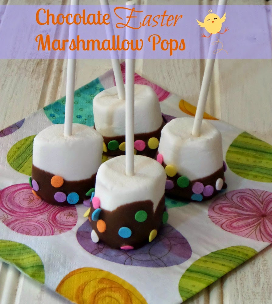 Chocolate Easter Marshmallow Pops - Outnumbered 3 to 1