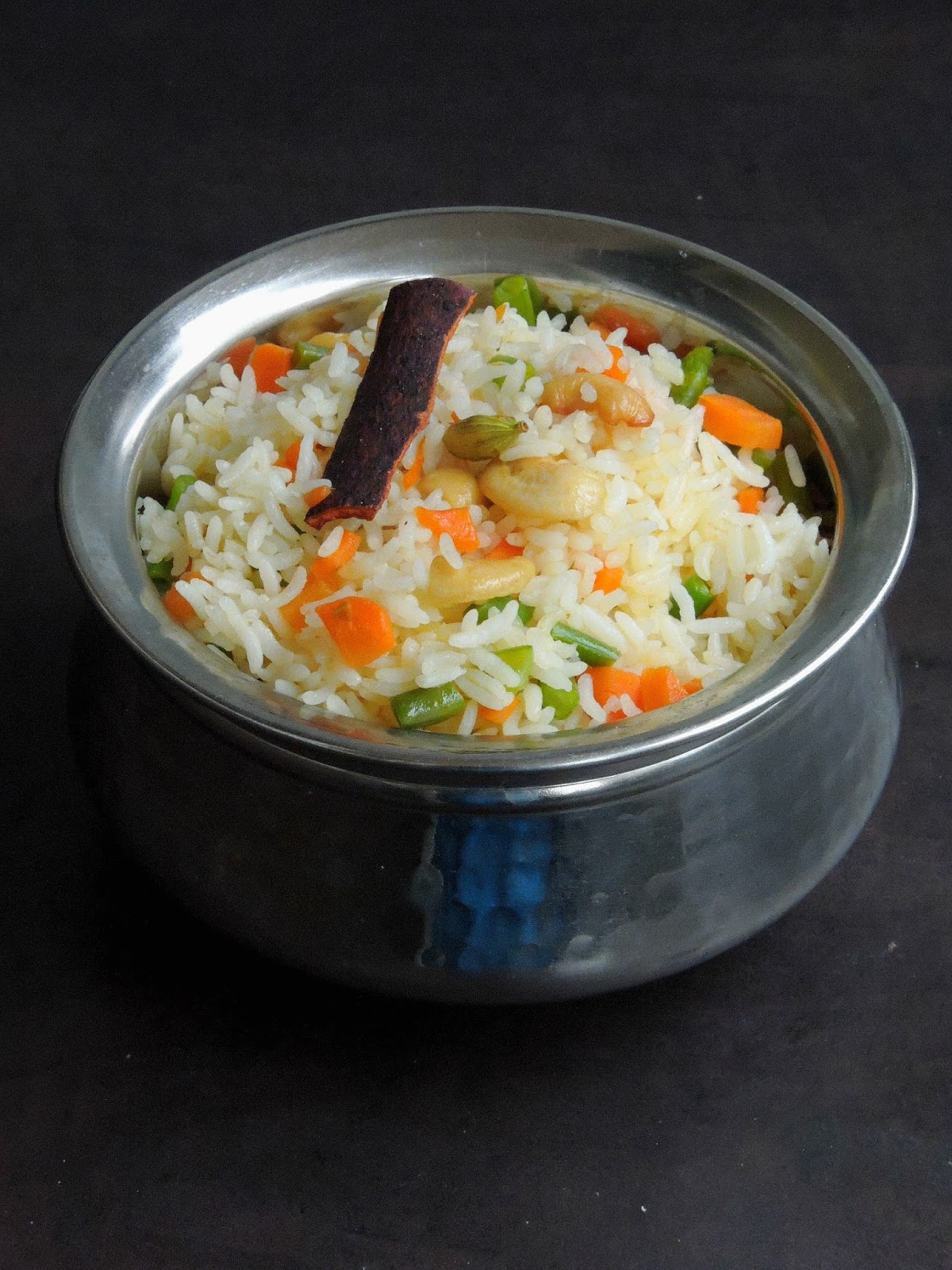 Priya's Versatile Recipes: Assamese Sweet Vegetable Pulao