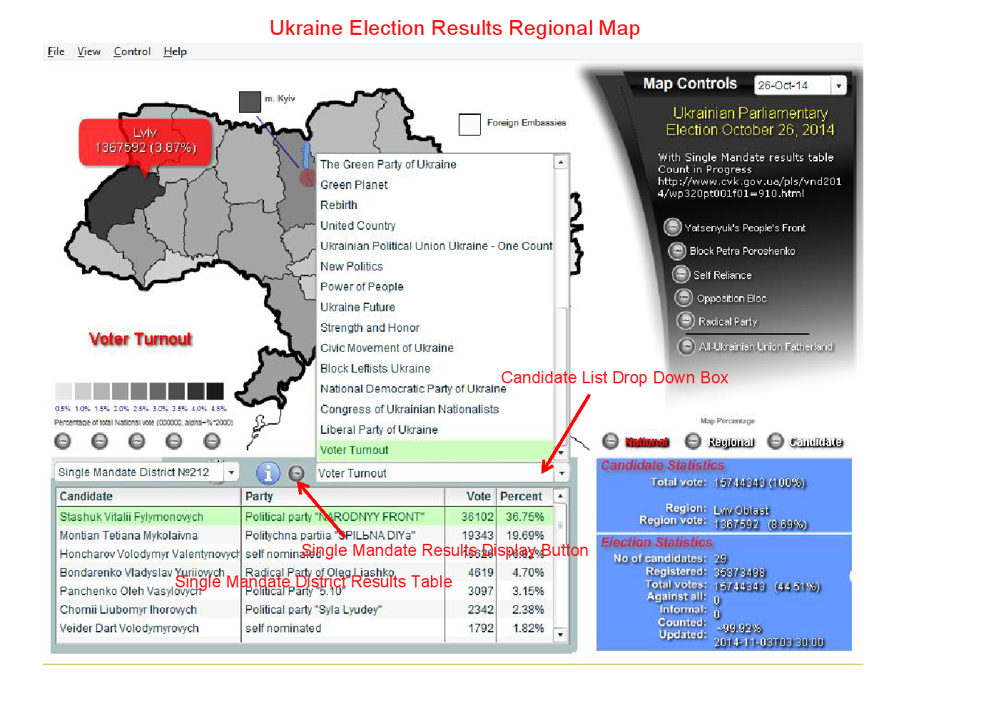 Ukraine Election Map