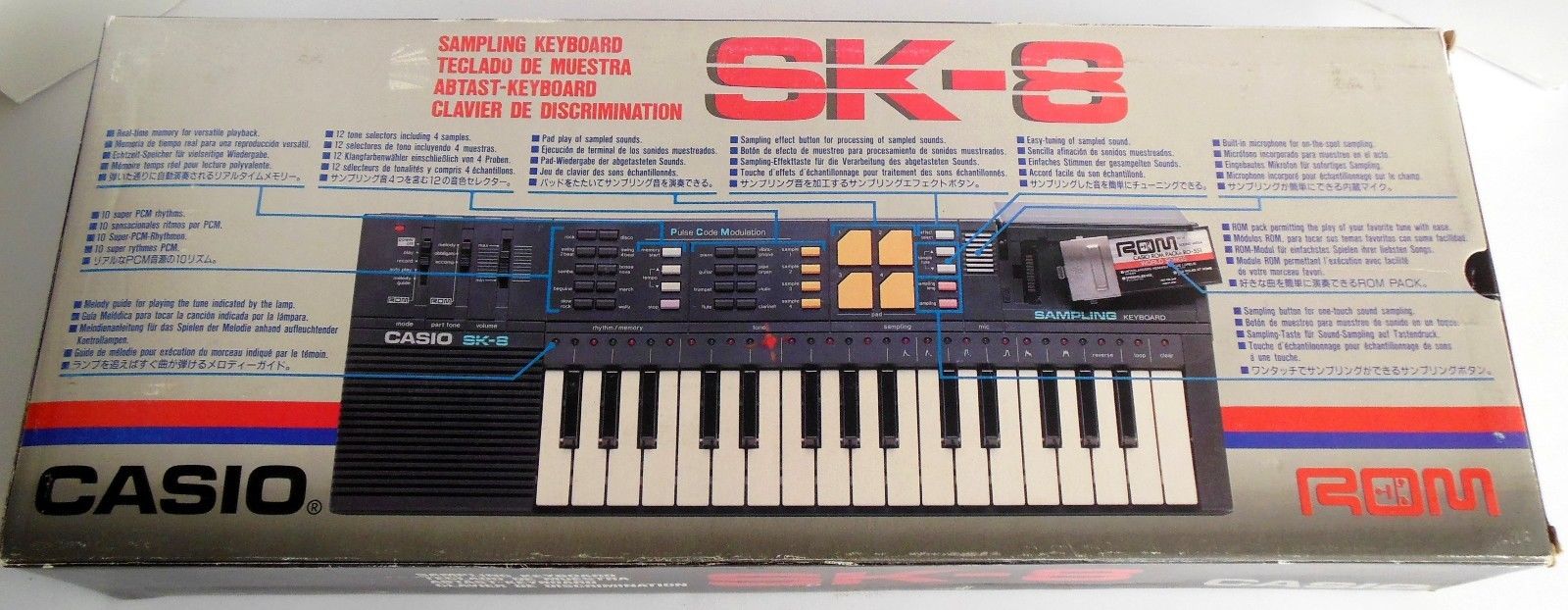 MATRIXSYNTH: Vintage Casio SK-8 Sampling Keyboard Synthesizer w/ ROM ...