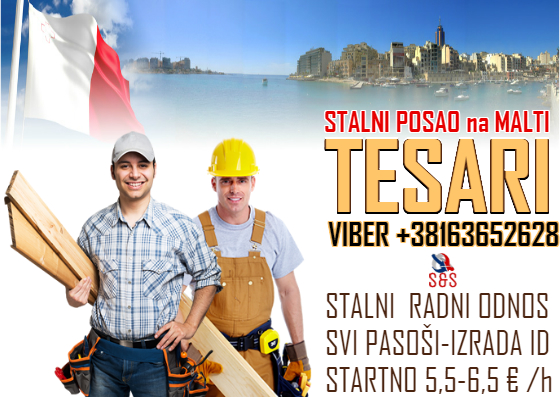 SiS - HR Recruiter's Group: TESARI za RAD NA MALTI