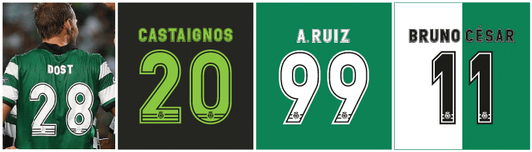 Football teams shirt and kits fan: Fix Sporting Lisbon CL 2016-17 Font