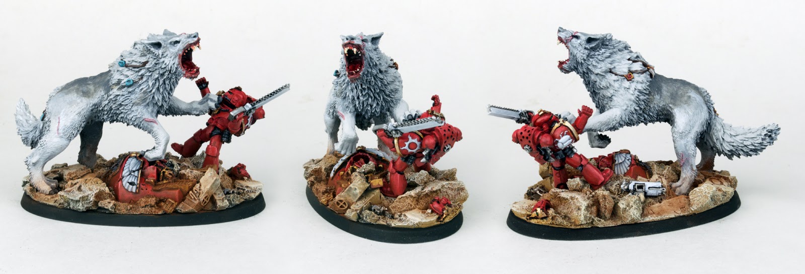 davetaylorminiatures: HORUS HERESY - Leman Russ and his Wolf-kin