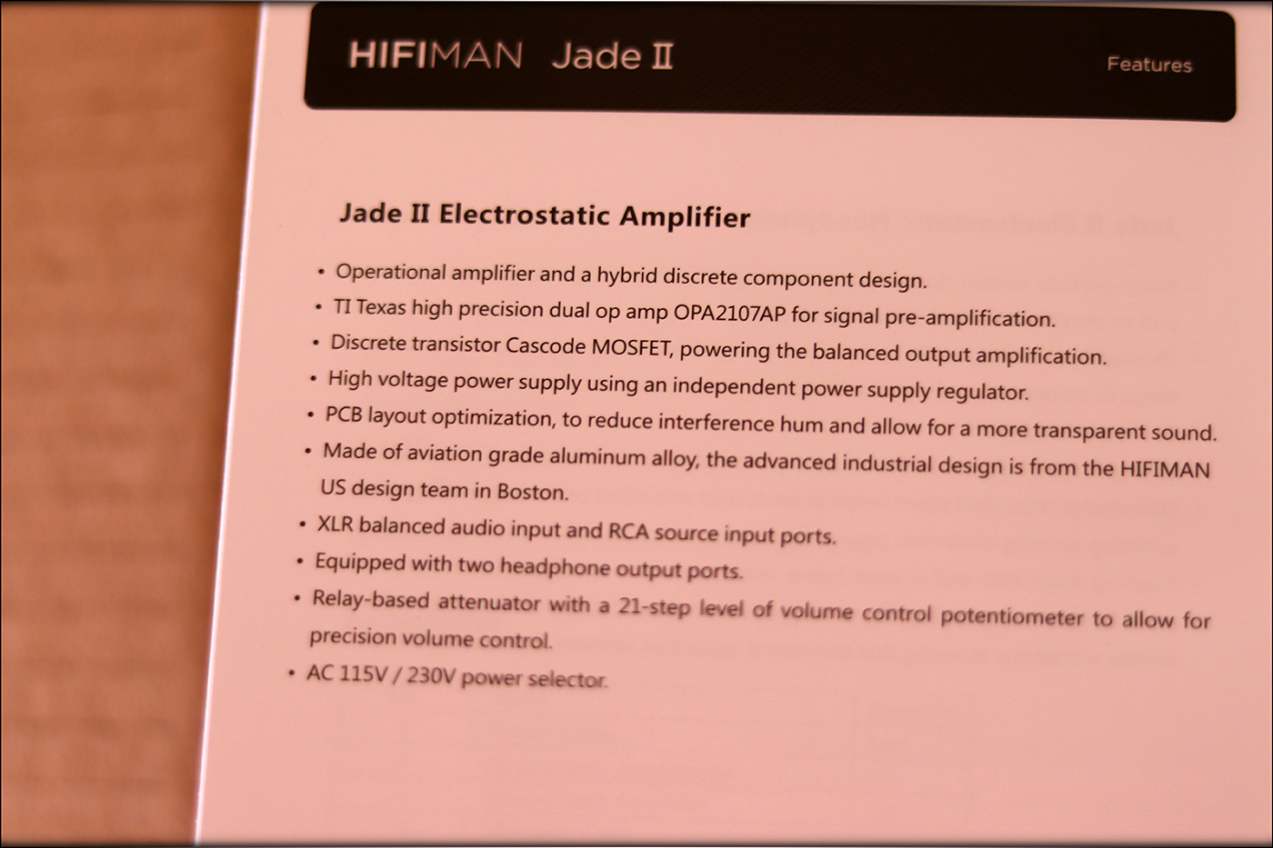 HIFIMAN Jade II Electrostatic Headphone and Amplifier - Reviews | Headphone Reviews and ...