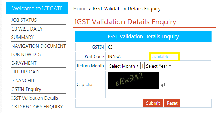 GST TIPS : HOW TO TRACK IGST REFUND AND IGST VALIDATION ENQUIRY ON ...