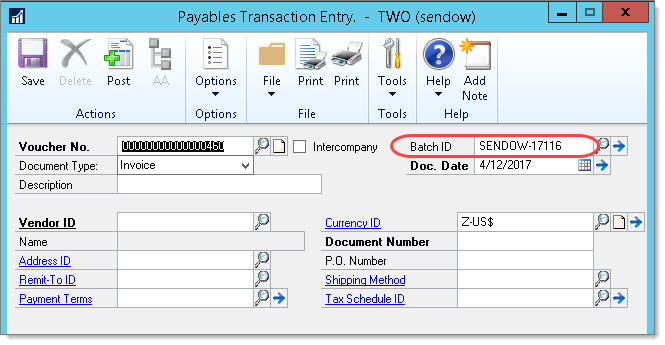 Dynamics GP Land: Automatically generate and create batch IDs in Dynamics GP using VBA