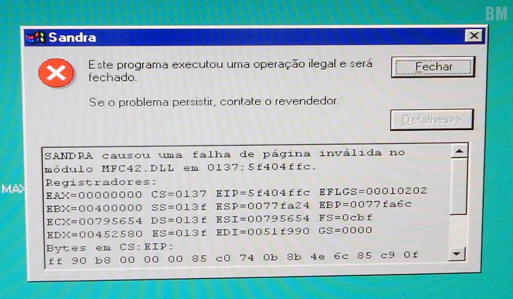 Novo benchmark para o rol: SiSoft Sandra 99