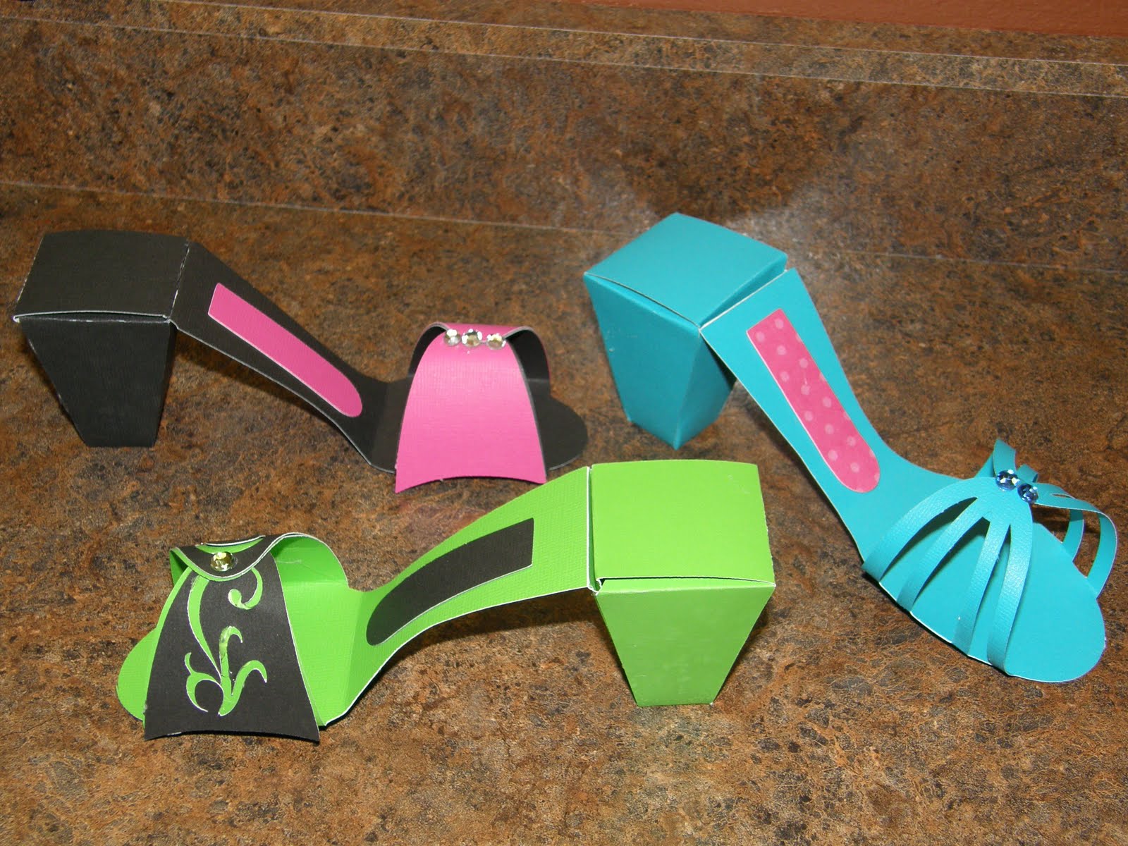 Michelle's Adventures with Digital Creations: High Heel Favor Boxes
