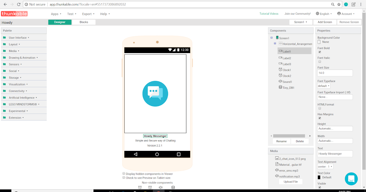 How to Create a Chatting App in Thunkable | Free AIA | Tutorial 01