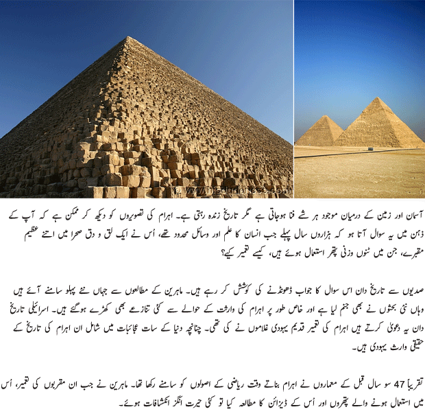 Ahram-e-Misr History In Urdu Ahram e Misr Video Ahram e Misr ...