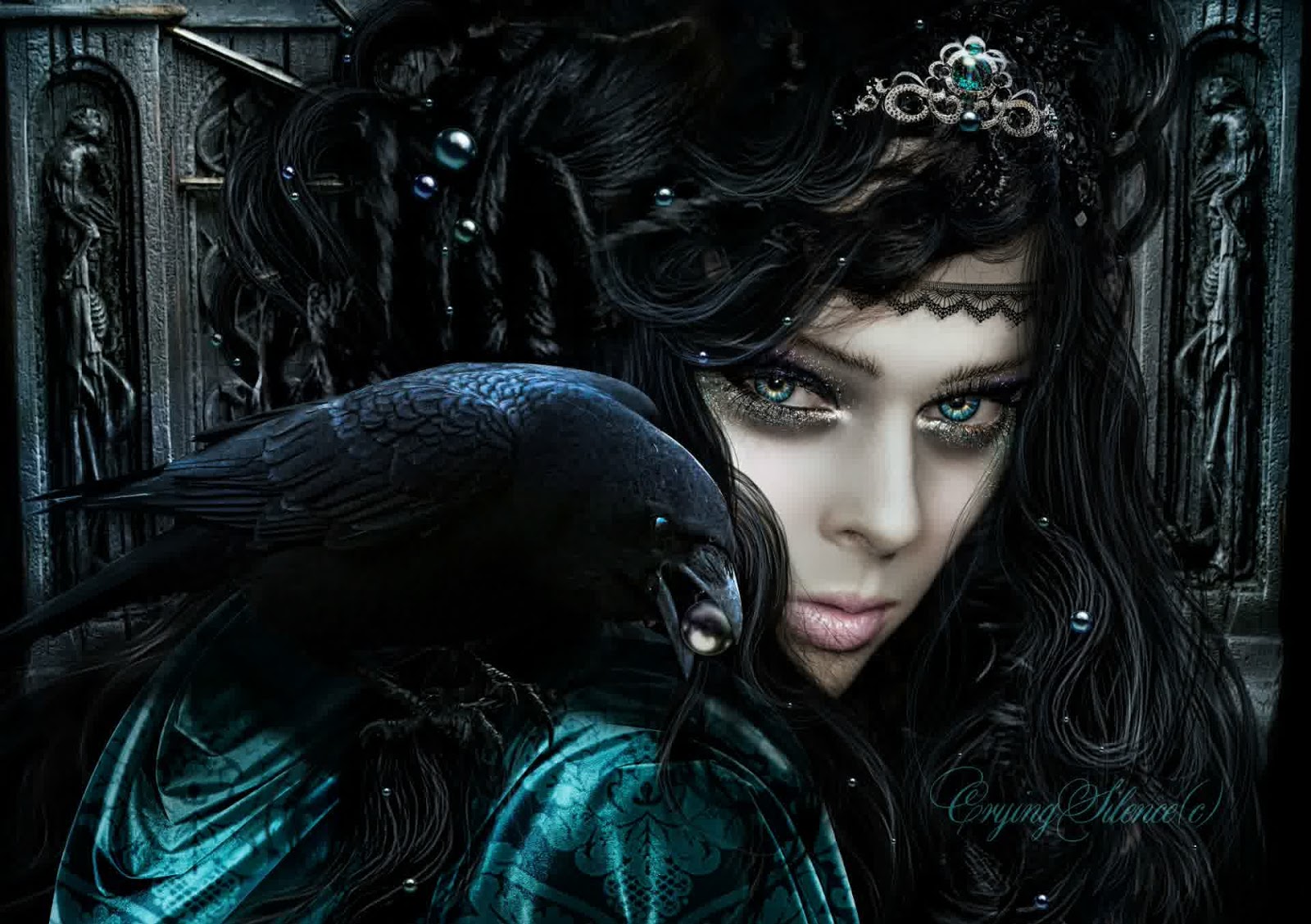 Sexy girl gothic dark wallpaper | Scary Wallpapers