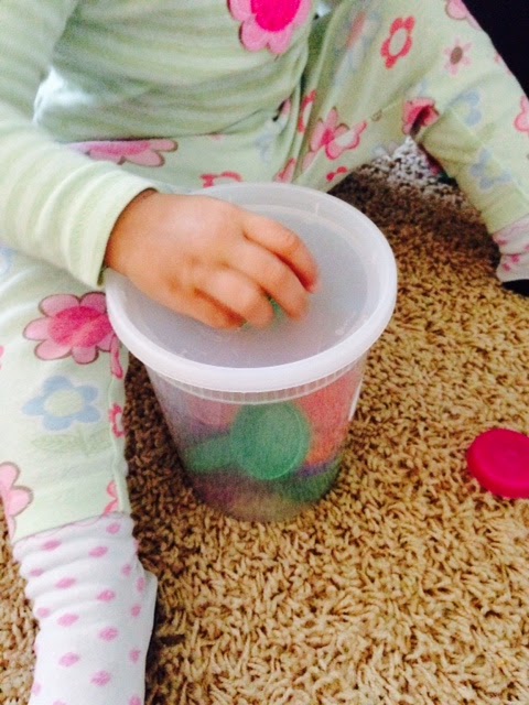 "You Can Do It" Homemade Developmental Toys and Activities: "Coin" Drop